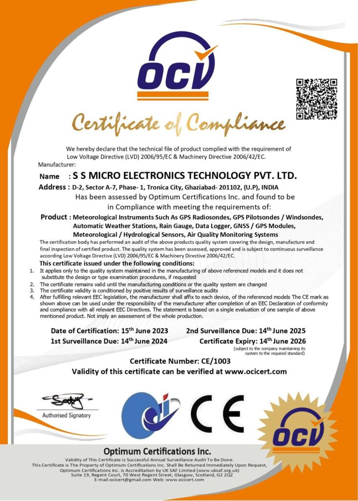 Certificates | SS Micro